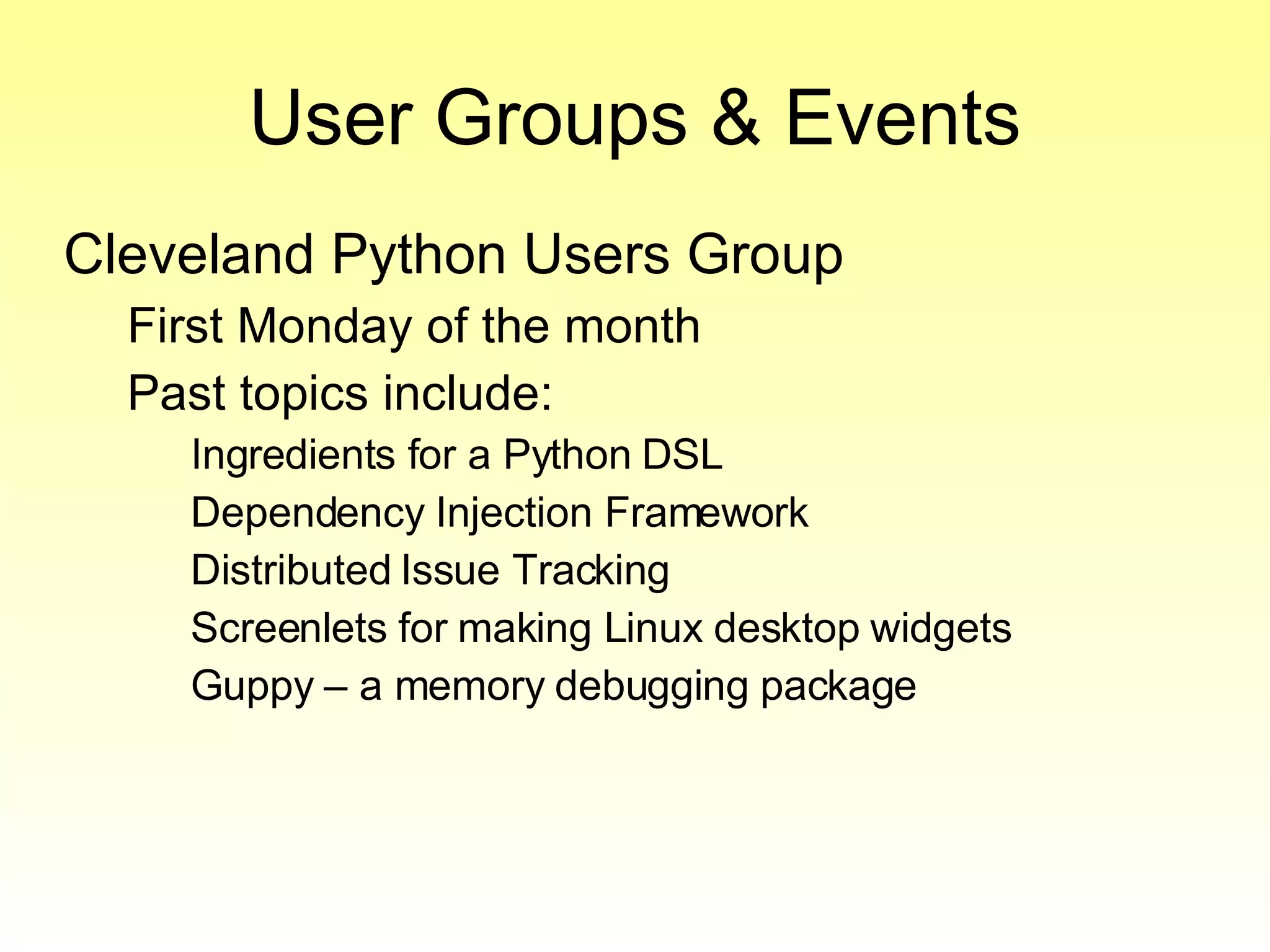 Behold the Power of Python | ODP