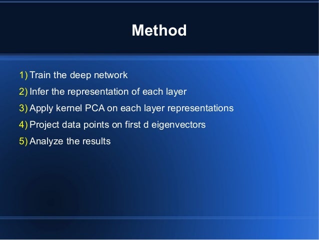 Kernel analysis of deep networks