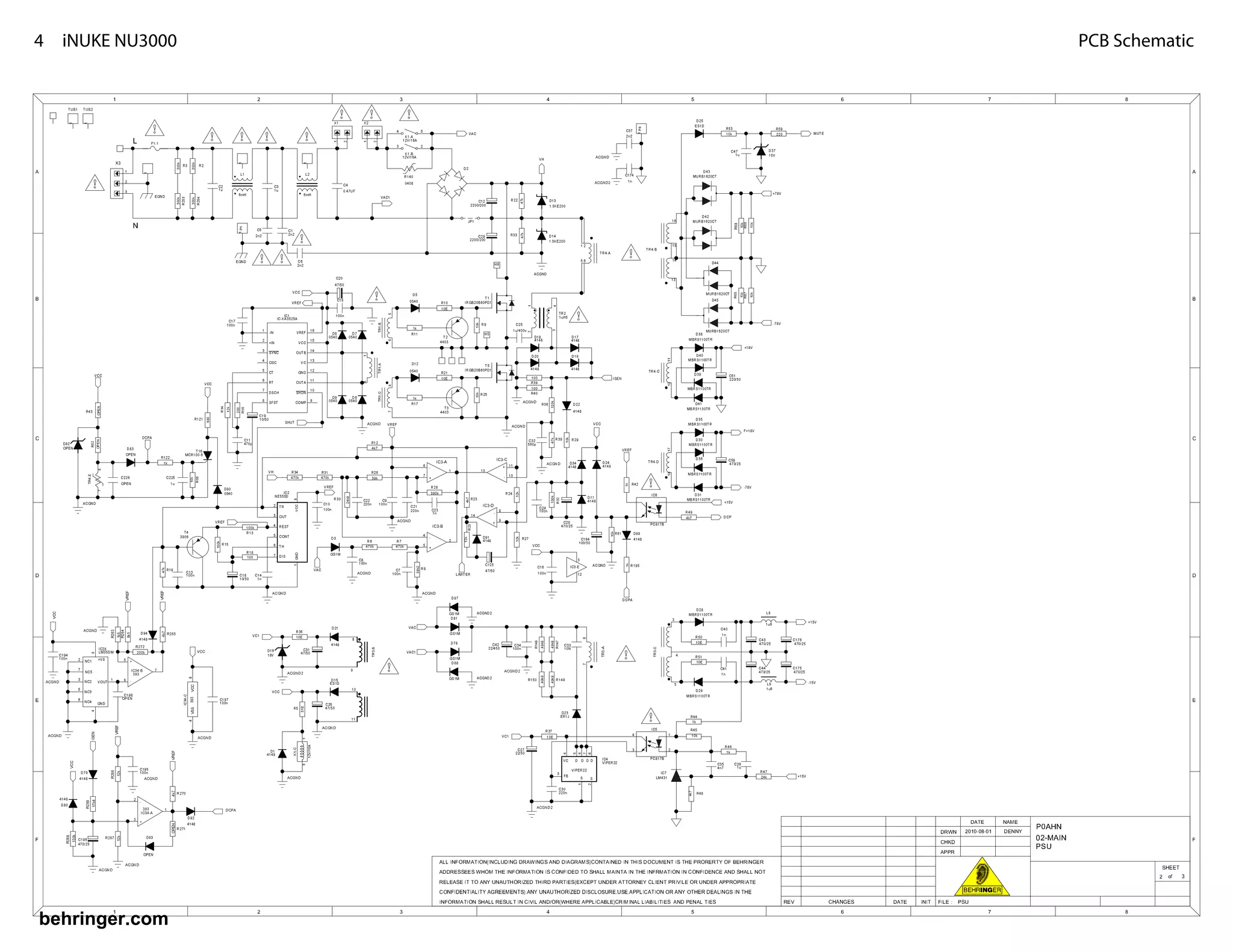 Behringer i nuke_nu3000_sch | PDF