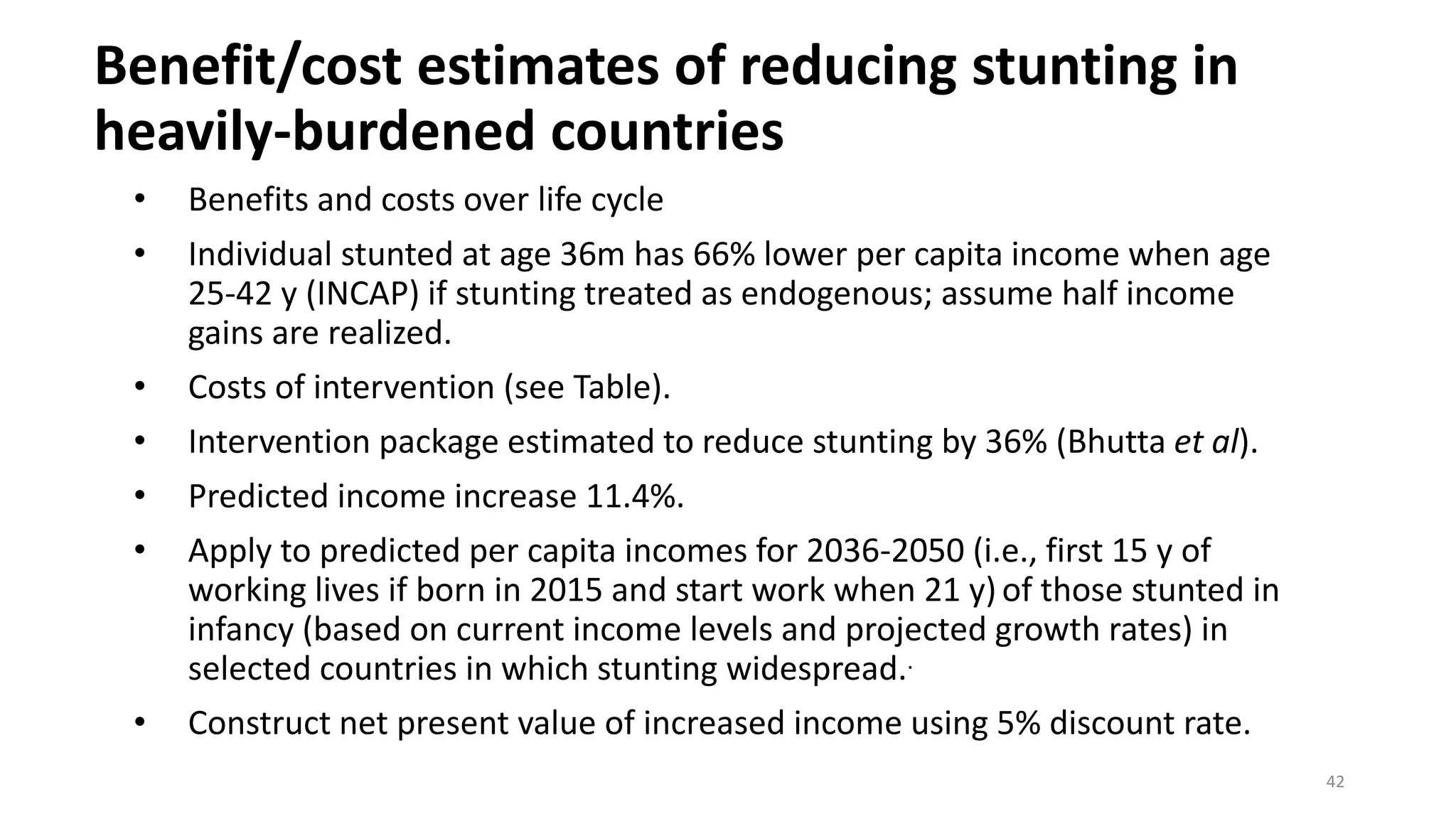 Early-Life Undernourishment in Developing Countries: Prevalence ...