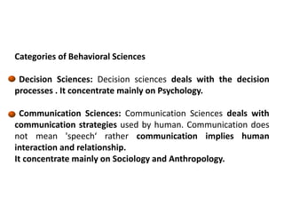 Behavioral Science in Medicine | PPTX