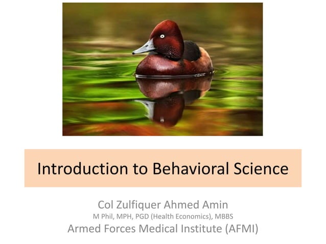 Introduction to Behavioral Science | PPTX