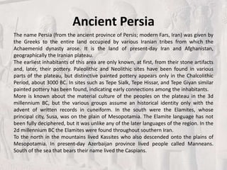 Persian Ancient Art by Behzaad Bahreyni | PPTX