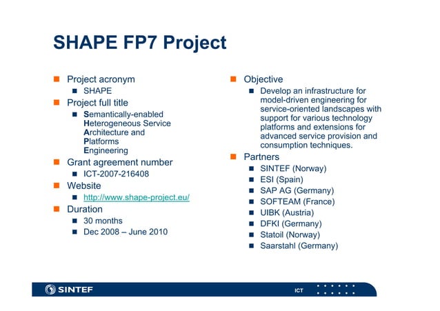 Application of SHAPE Technologies in Production and Process ...