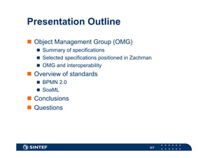 OMG Specifications for Enterprise Interoperability | PPT