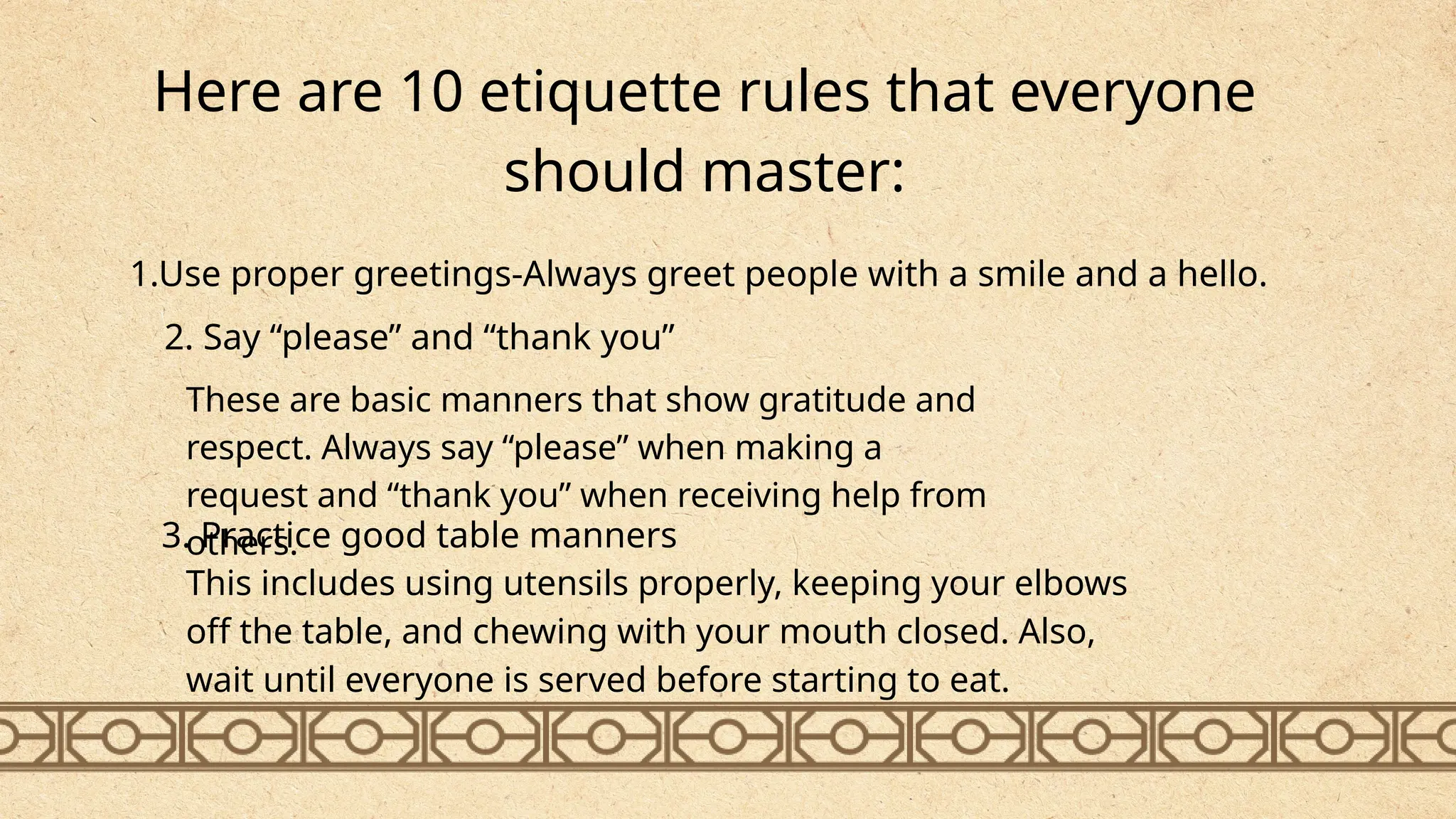 Good Manners or Etiquette Meaning of Values Filipino Values (Ethics) | PPT
