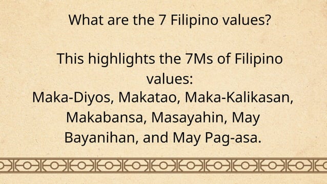 Good Manners or Etiquette Meaning of Values Filipino Values (Ethics) | PPTX