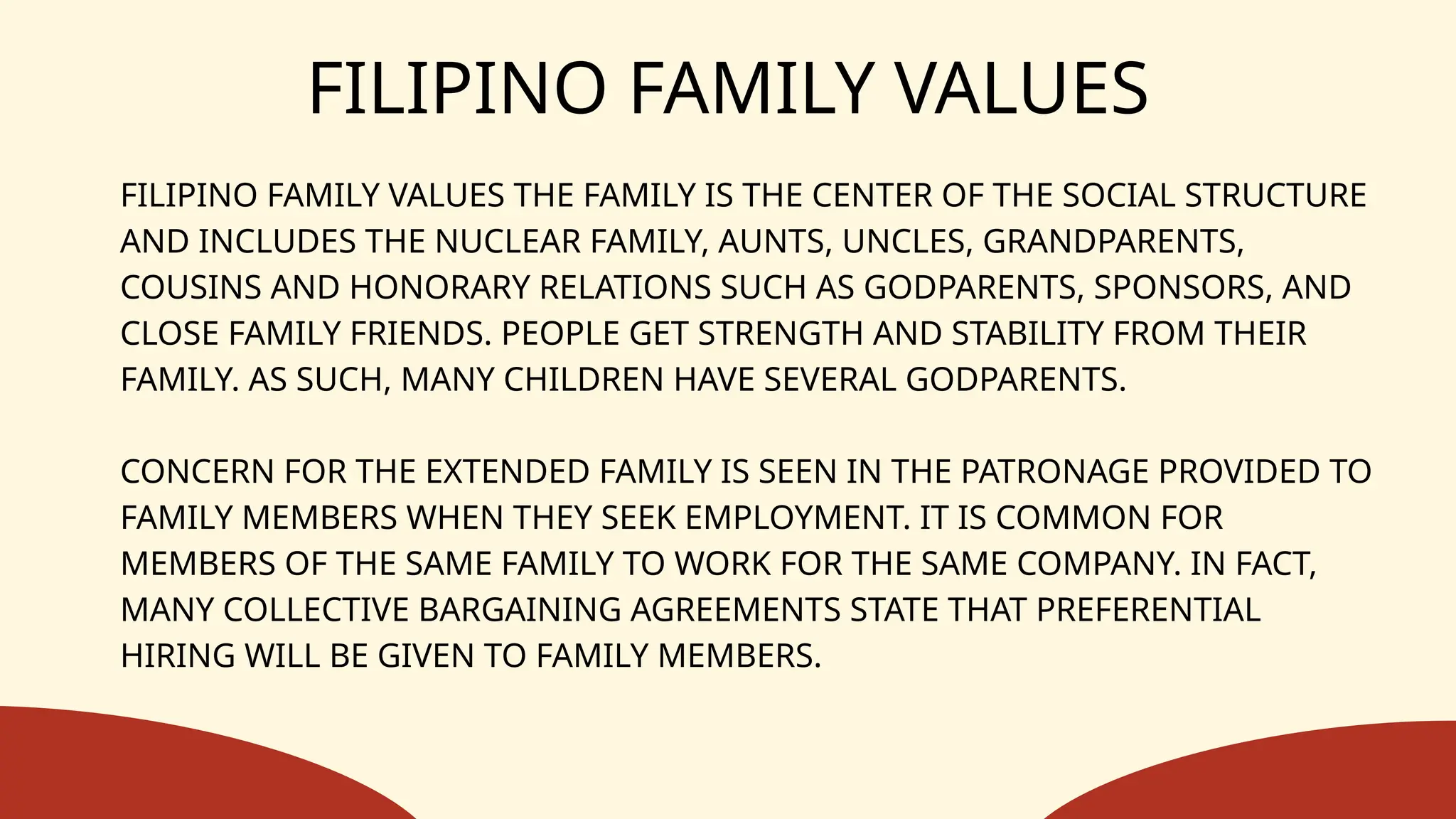 Characteristics of Filipino Culture,family values,social values, and ...