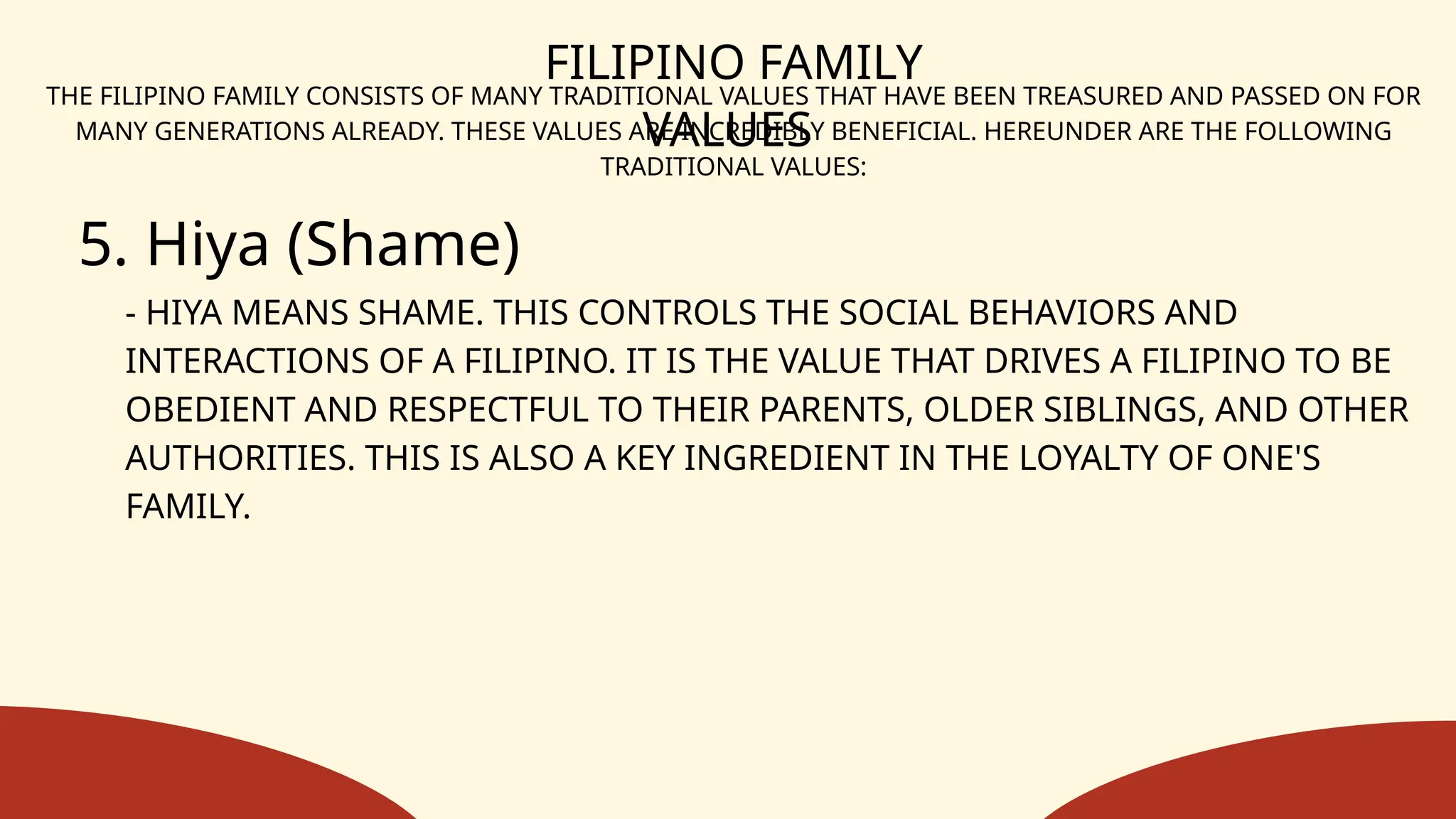 Characteristics of Filipino Culture,family values,social values, and ...