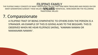 Characteristics of Filipino Culture,family values,social values, and ...
