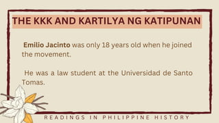THE KKK AND KARTILYA NG KATIPUNAN PRESENTATION | PDF