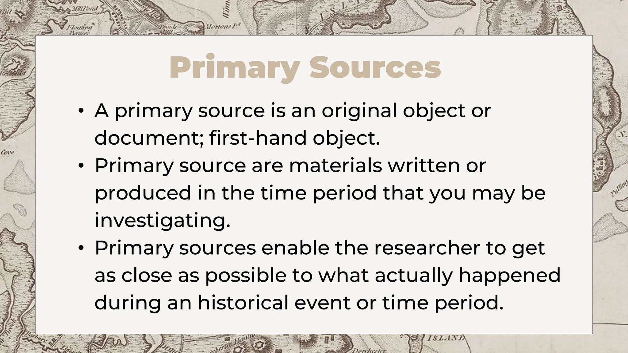 Primary and Secondary Sources in World History | PPTX