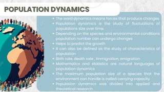 Population dynamics of India and kerala | PDF