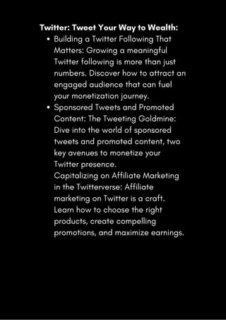 how to make money on social media platforms!!?? | PDF