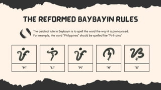 Beige and Dark Gray Simple History and Writing Baybayin Presentation.pdf