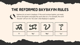Beige and Dark Gray Simple History and Writing Baybayin Presentation.pdf