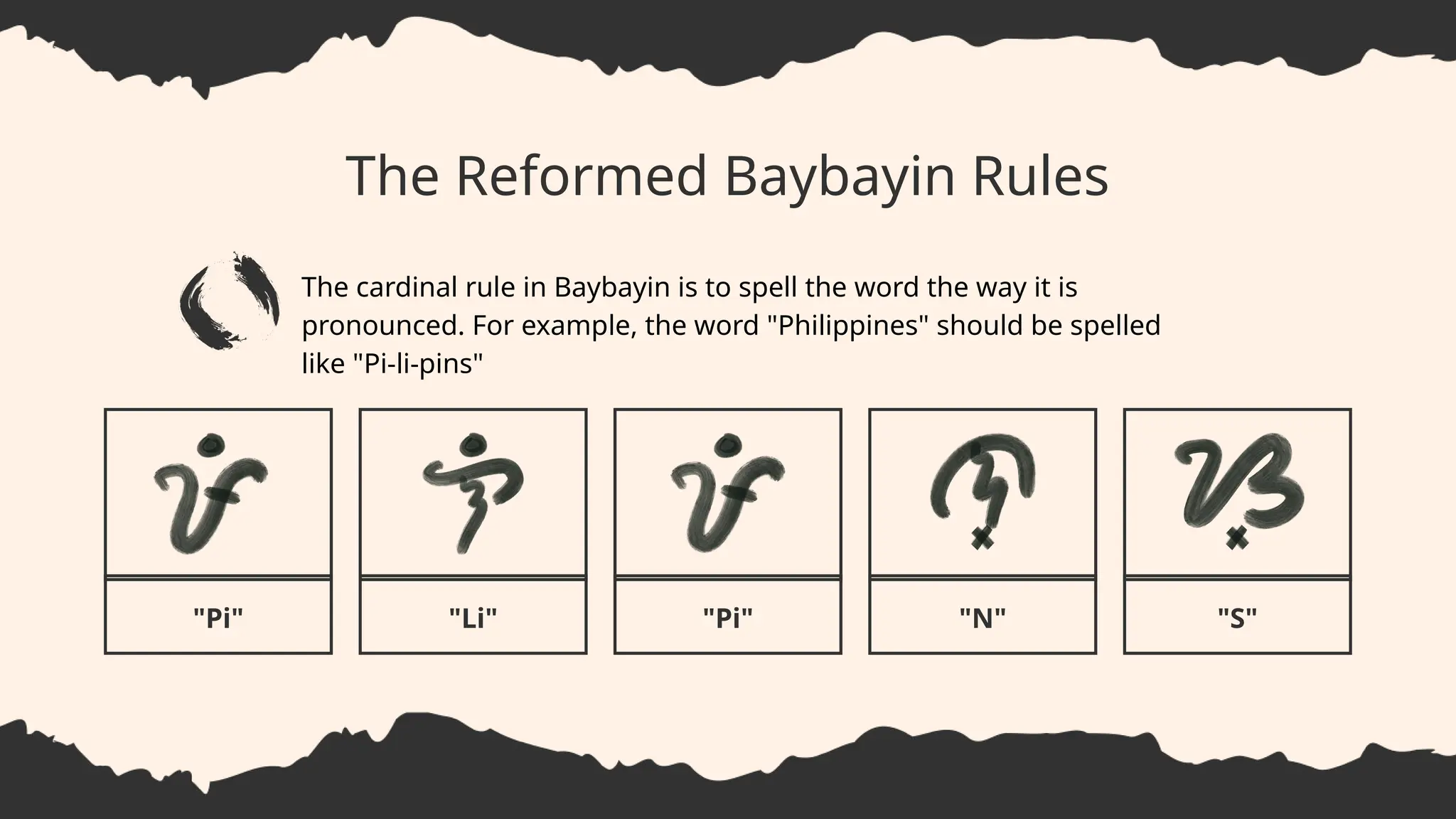 Beige and Dark Gray Simple History and Writing Baybayin Presentation.pptx