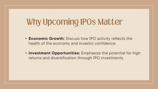 Unveiling the Upcoming IPO Boom in India | PPT