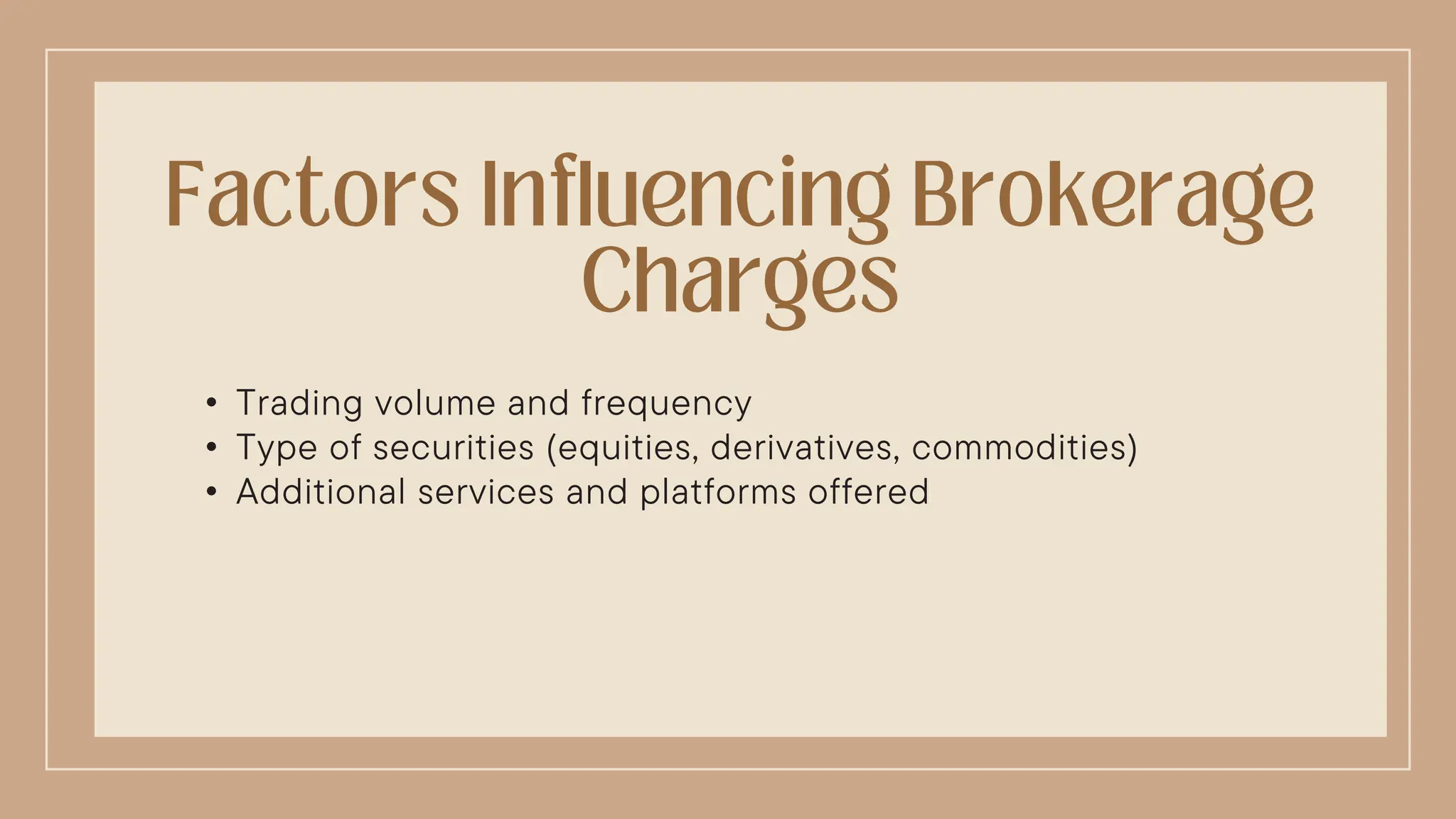 Exploring the Lowest Brokerage Charges in India for 2024 | PPTX