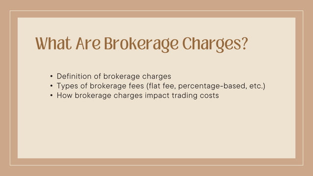 Exploring the Lowest Brokerage Charges in India for 2024 | PPTX