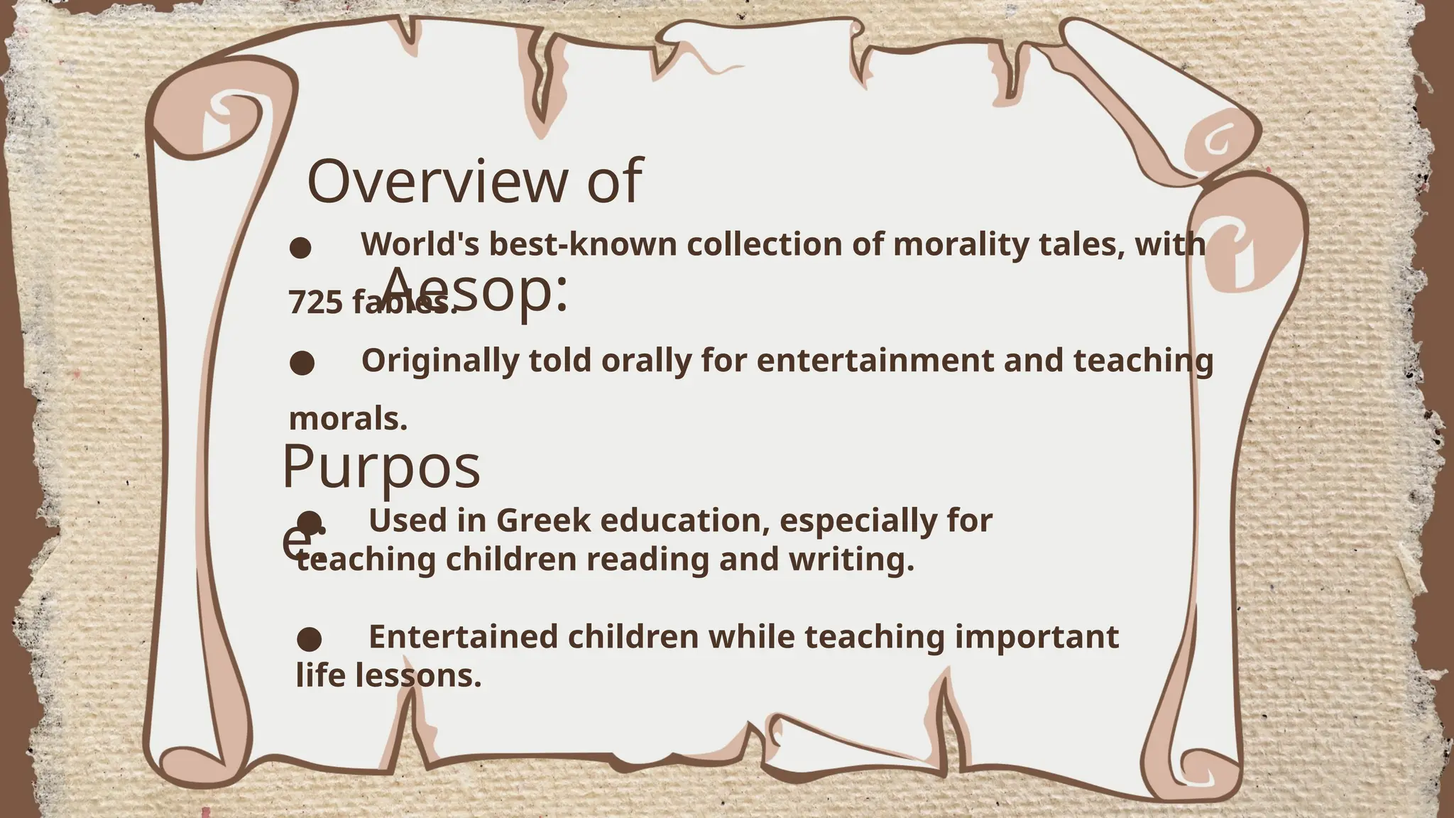Aesop Fable S Powerpoint Presentation Pptx