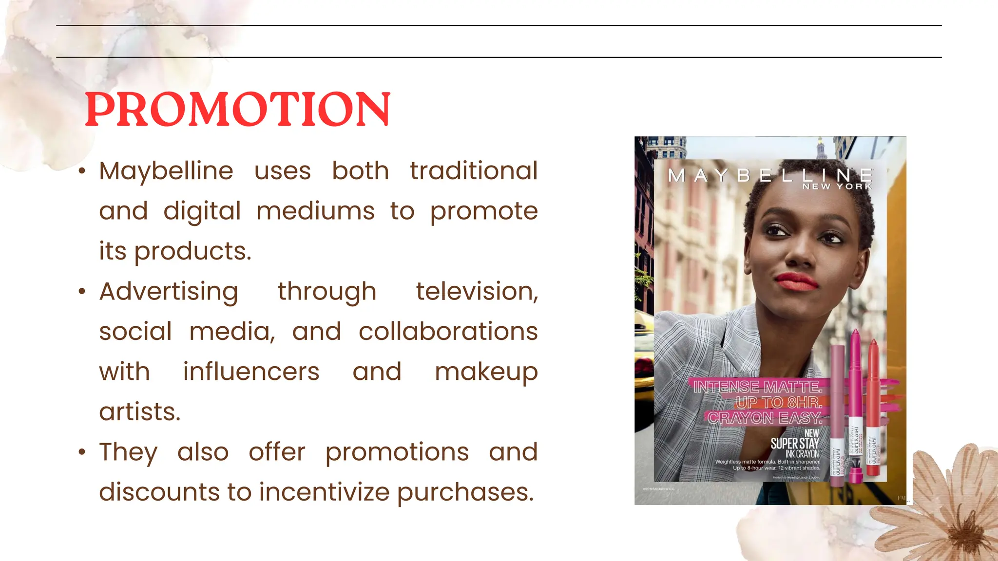 Maybelline New York Marketing Presentation | PPTX