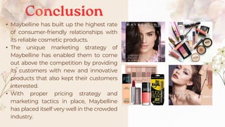 Maybelline New York Marketing Presentation | PPTX