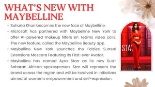 Maybelline New York Marketing Presentation | PPTX