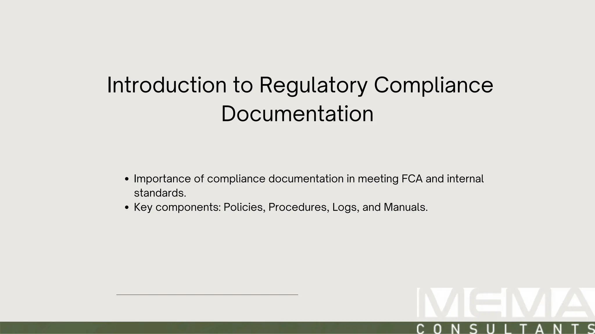 Comprehensive Guide to Regulatory Compliance Documentation | PDF