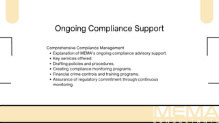 Comprehensive Compliance Advisory Services | PPT