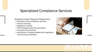 Comprehensive Compliance Advisory Services | PPT