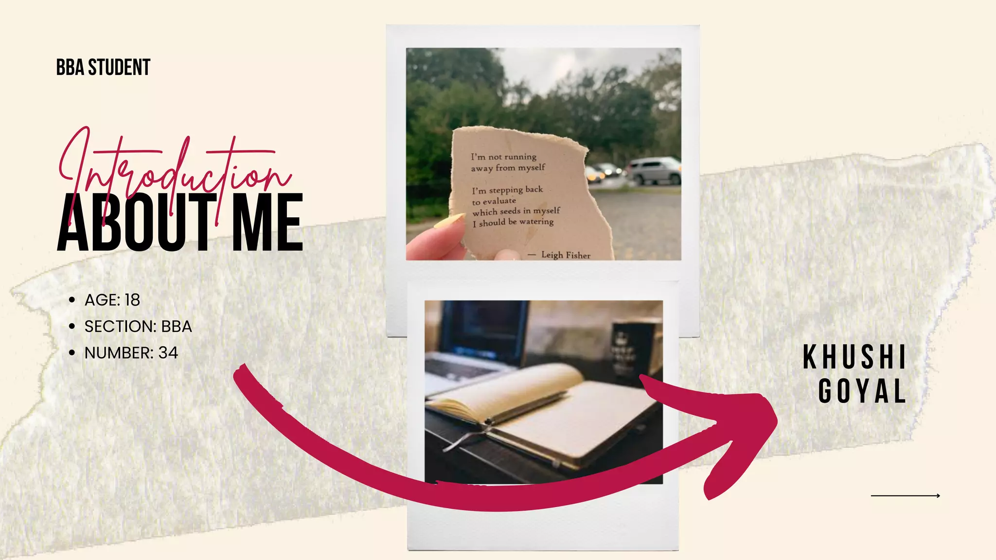 Khushi Goyal- Visual CV | PPT