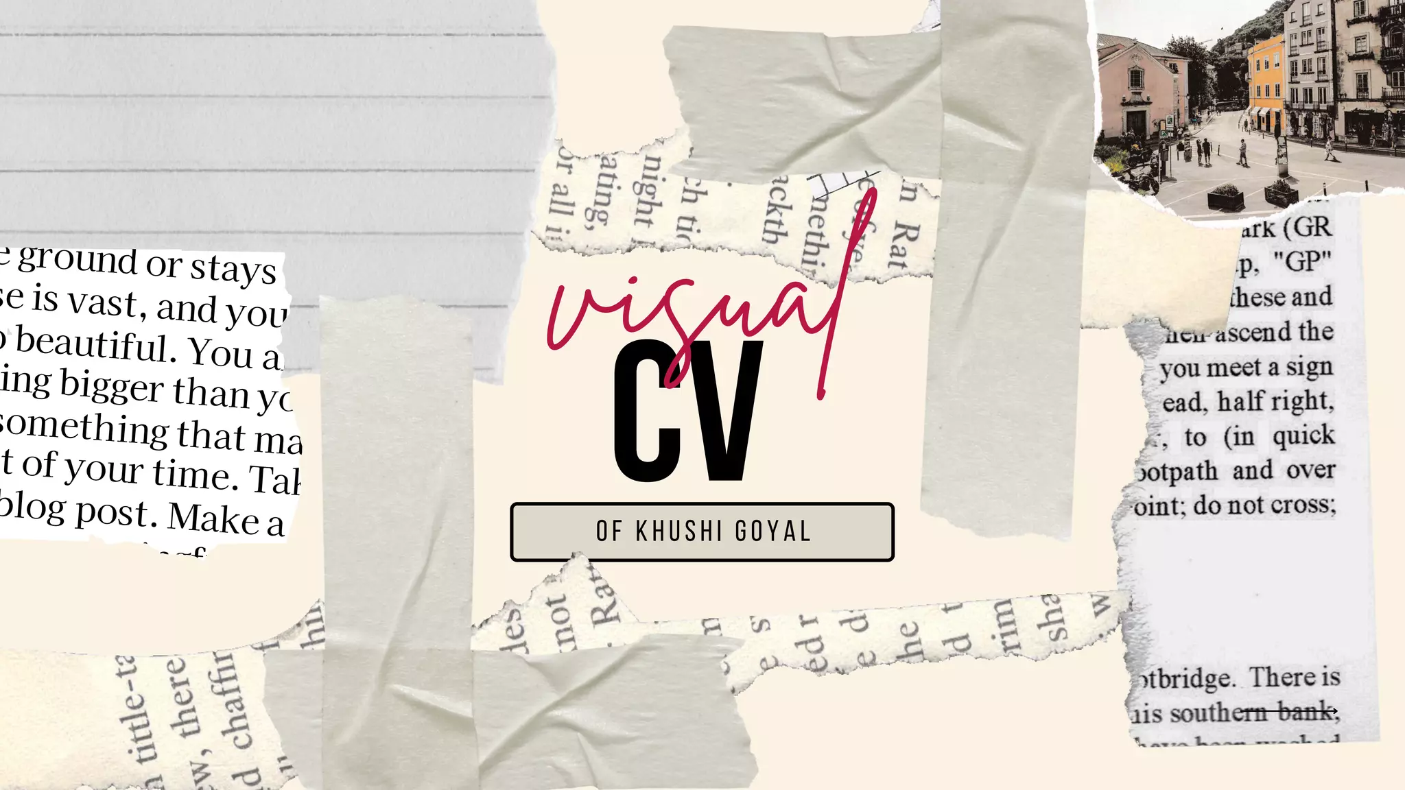 Khushi Goyal - Visual CV | PPT