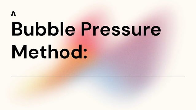 Bubble pressure method | PPTX | Physics | Science