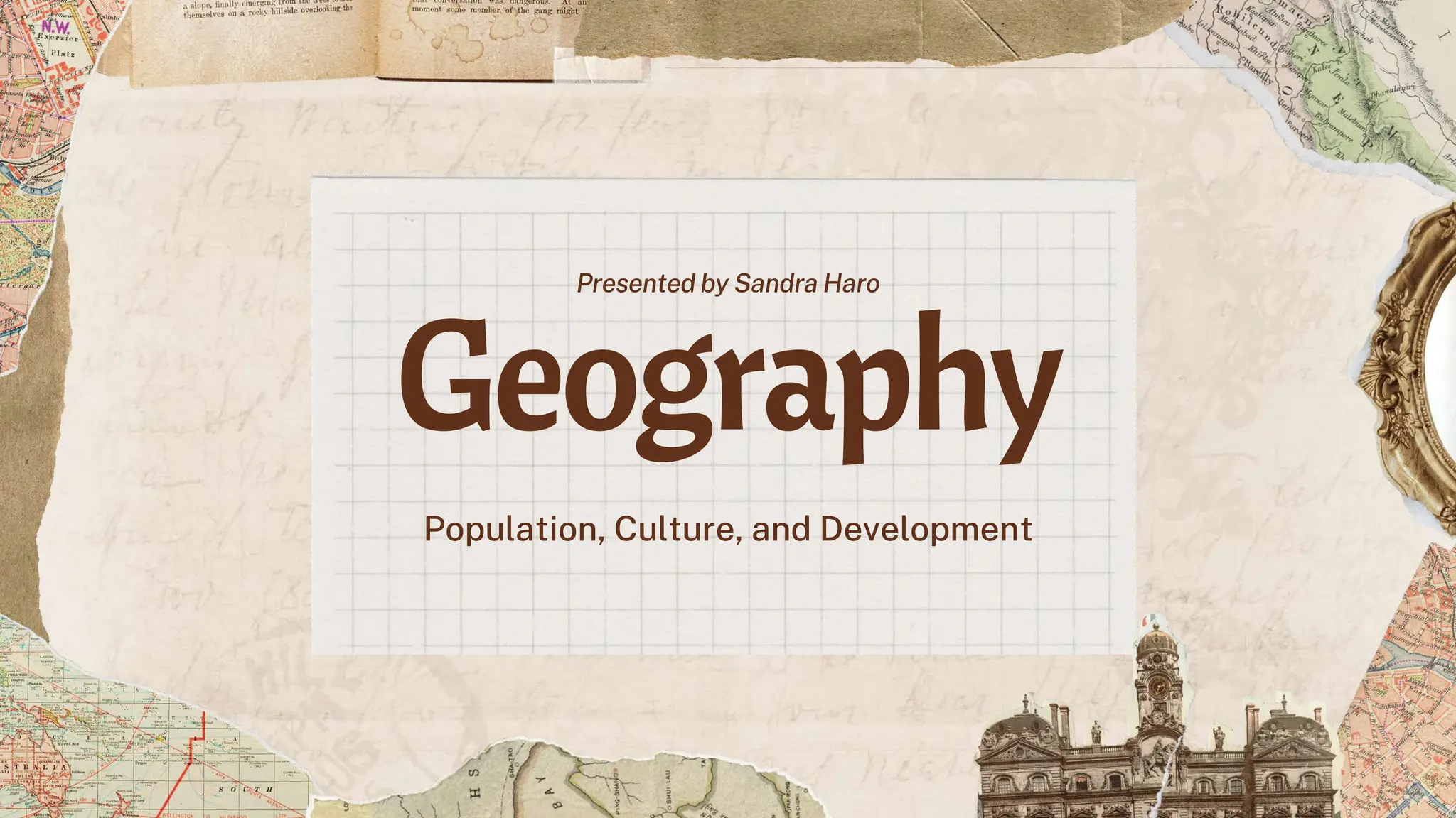 Beige Scrapbook Geography Presentation Pptx Pptx