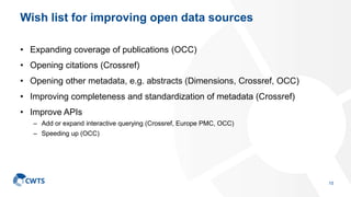 Open data sources in VOSviewer | PPTX