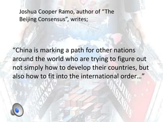 Beijing consensus narrates | PPTX