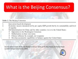 Beijing consensus narrates | PPTX