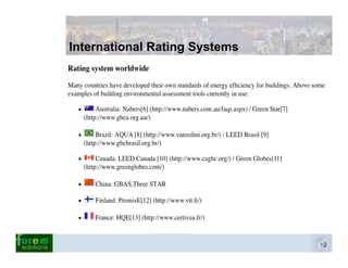 Gunnar Hubbard- LEED vs Three Star Green Building Rating Systems | PDF