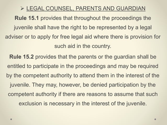 Beijing rules | United Nations Standard Minimum Rules for the ...