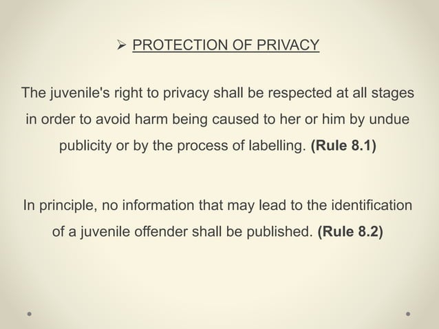 Beijing rules | United Nations Standard Minimum Rules for the ...