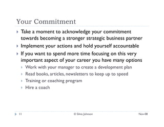 Being A Strategic Partner | PDF