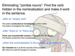 Being Clear in Your Writing | PPT