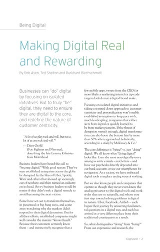 Being Digital: Making Digital Real and Rewarding | PDF