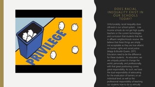 Being a leader for social justice in education | PPT