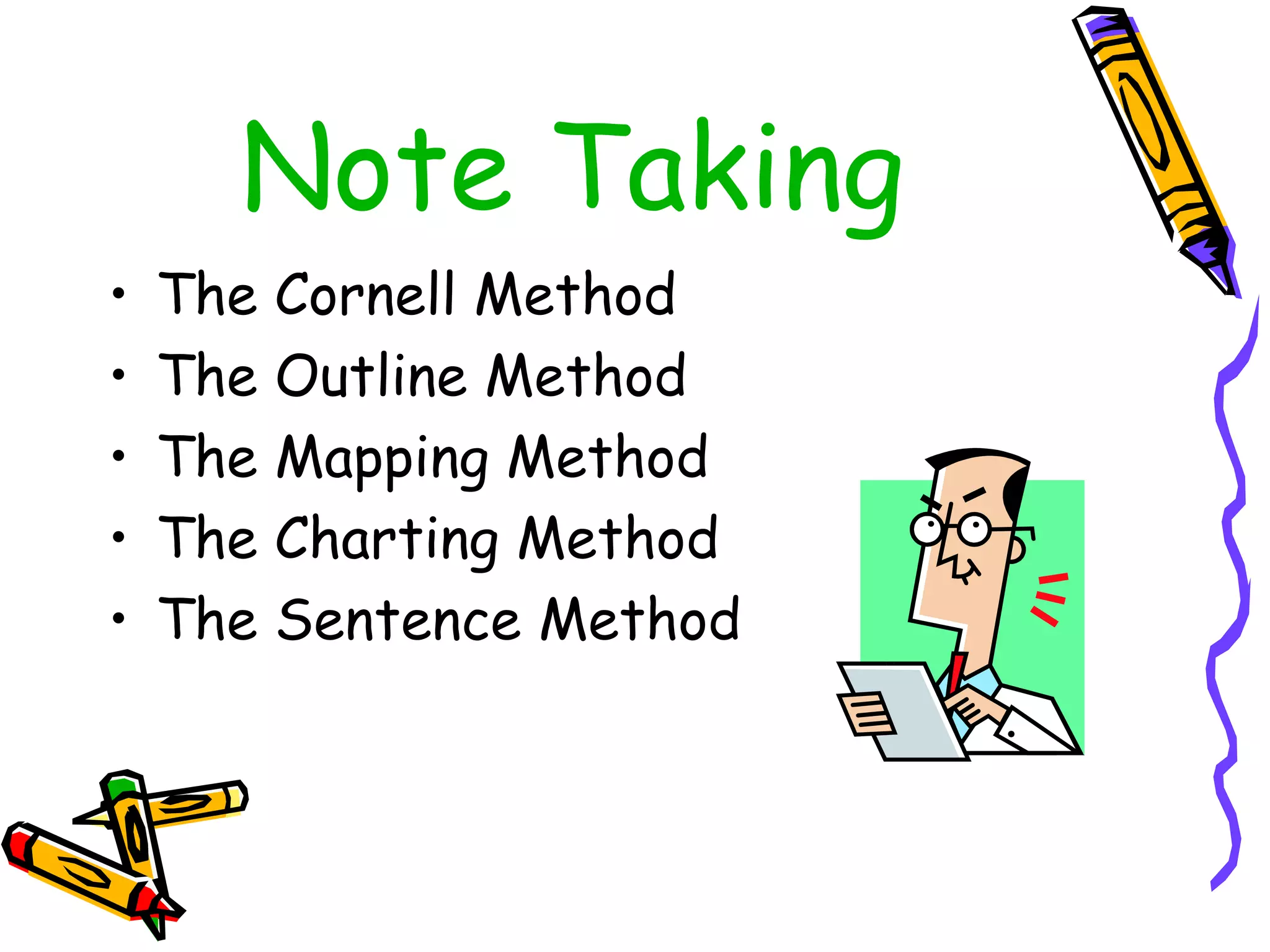 Being an Effective Student: Taking Notes | PPT