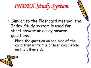 Being an Effective Student: Study Skills | PPTX