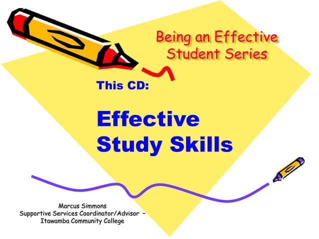 Being an Effective Student: Study Skills | PPTX
