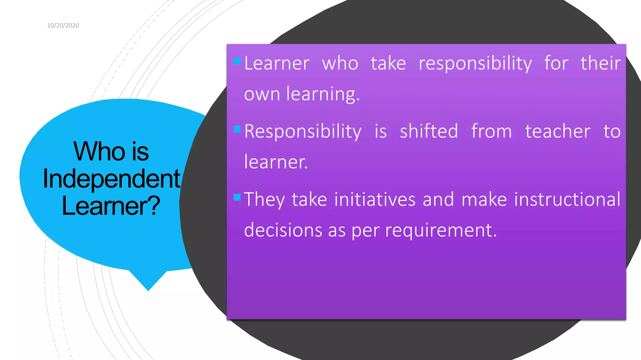 Being an independent learner | PPTX