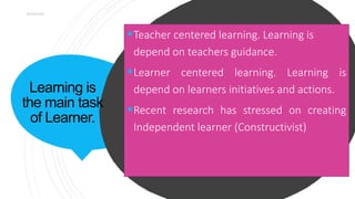 Being an independent learner | PPTX